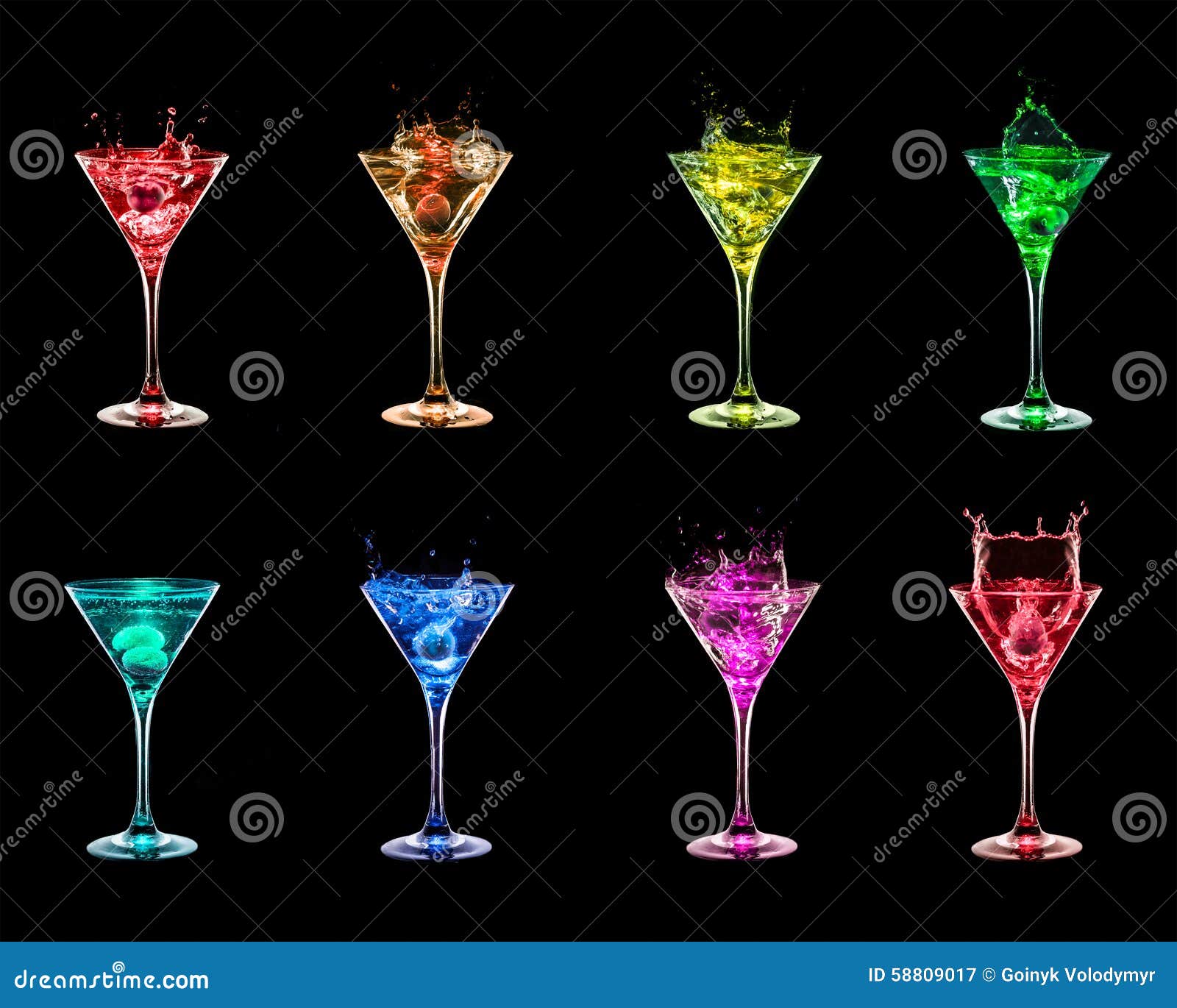 Large cocktail collection stock image. Image of group - 58809017