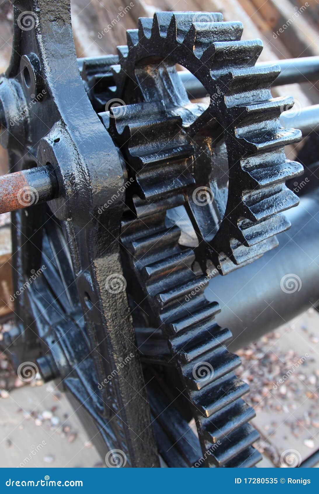 Large cog machine part stock image. Image of crank, teeth - 17280535