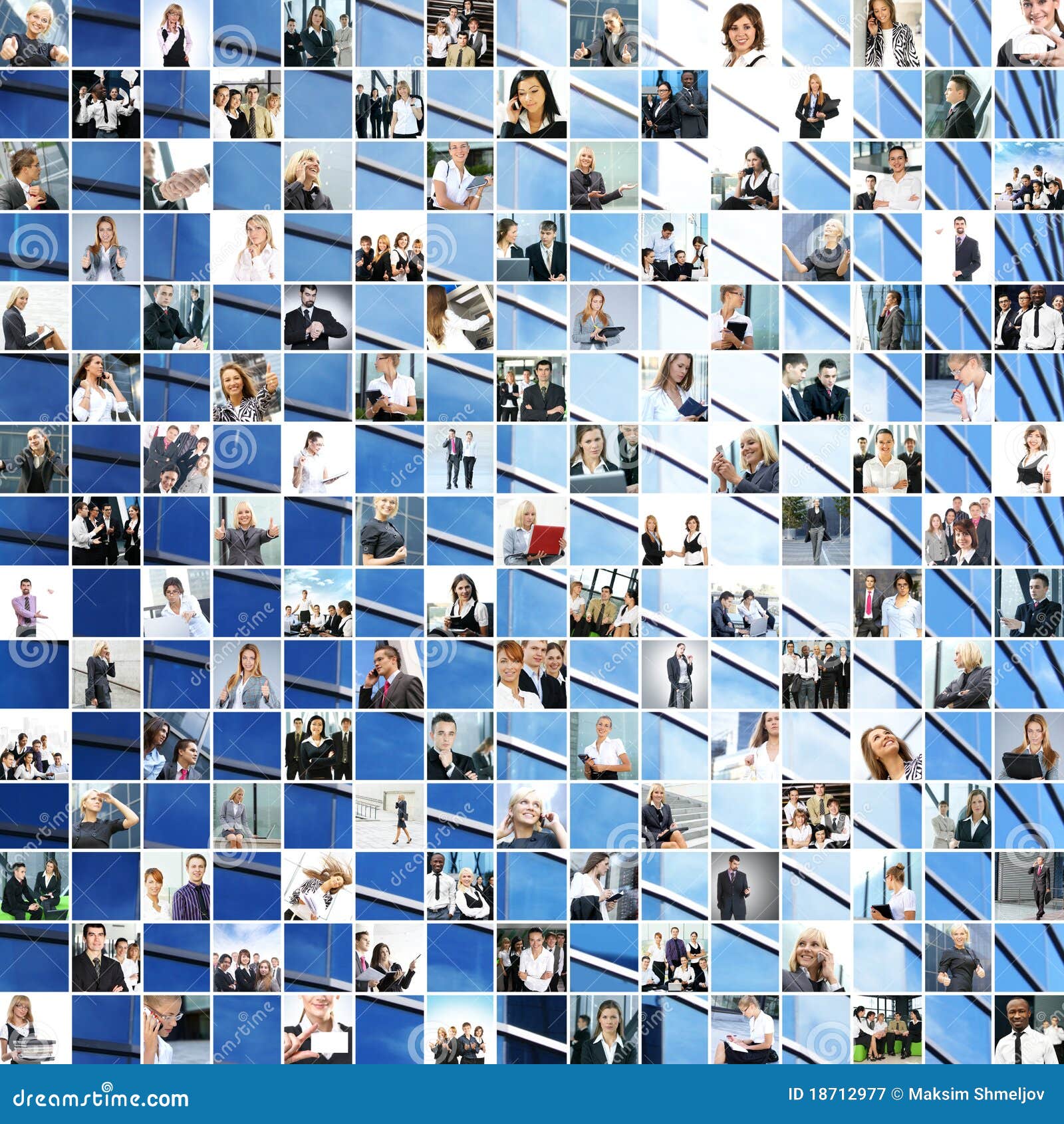 A Large Collage of Different Business Theme Images Stock Image - Image ...