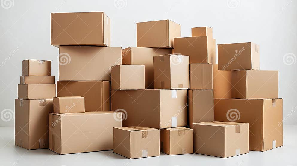 A Large Collection of Cardboard Boxes in Multiple Sizes, Ideal for ...