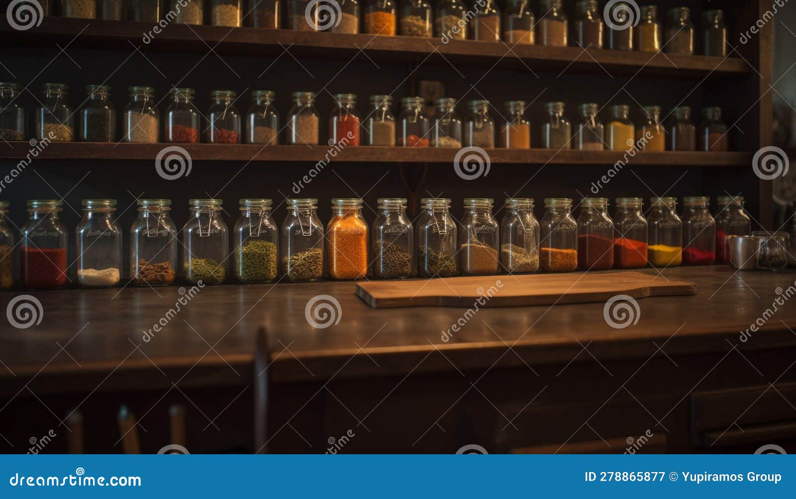 A Large Collection of Glass Jars in a Scientific Experiment Generated ...
