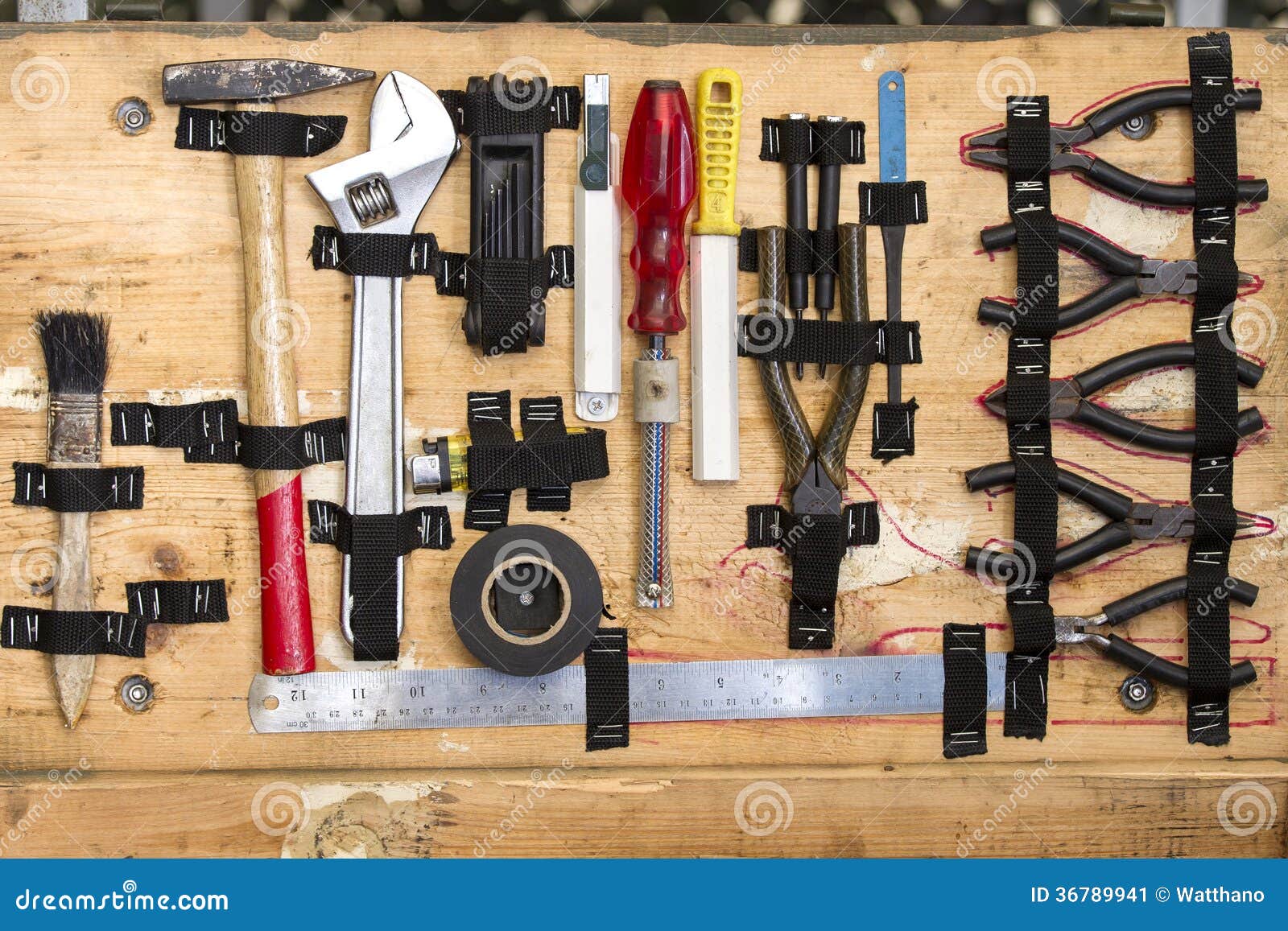 Large Collection of Used Tools Stock Image - Image of engineering ...