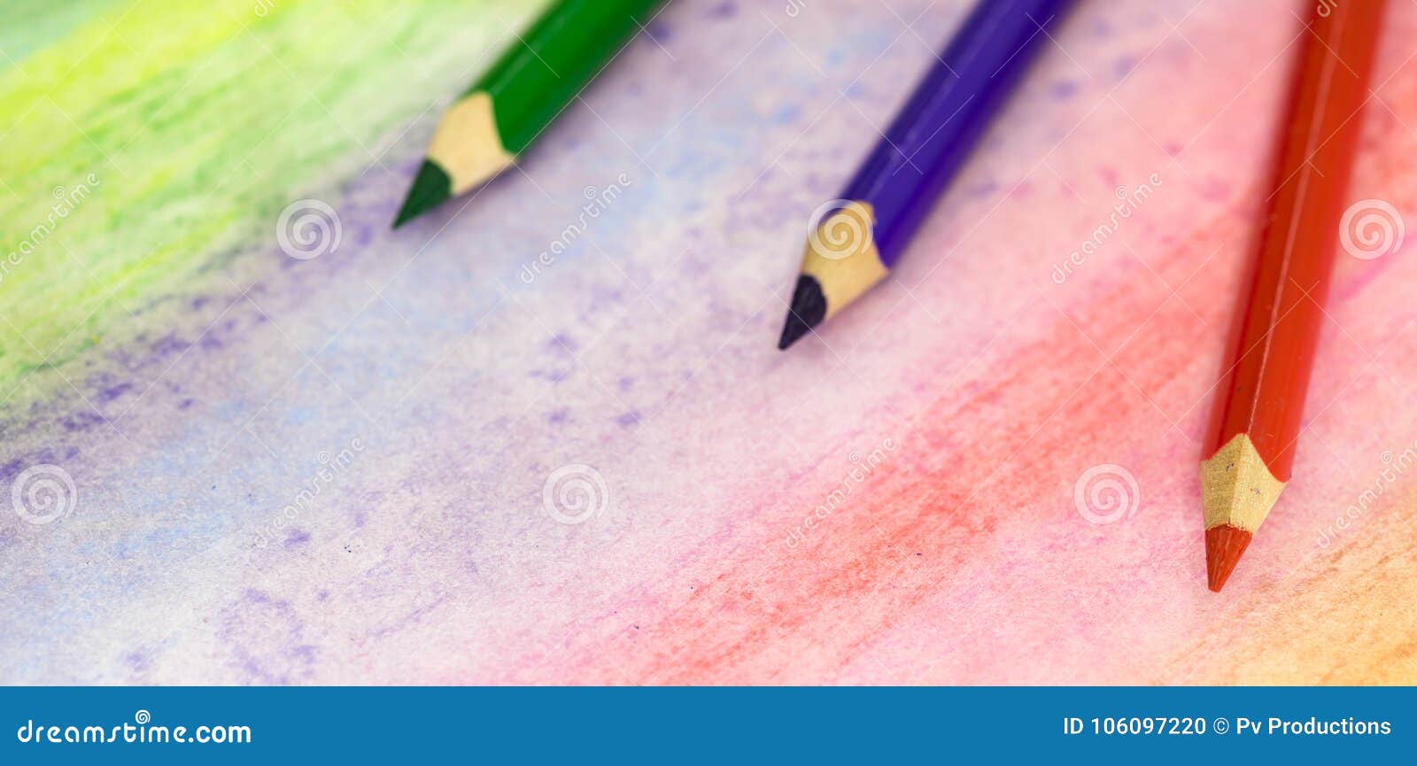 Large Colored Pencils Close-up Stock Photo - Image of multicolor, close ...