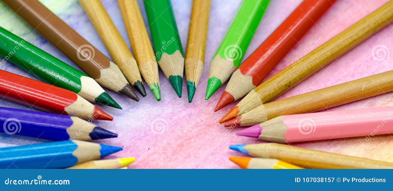 Large Colored Pencils Close-up Stock Image - Image of graphic, blue ...