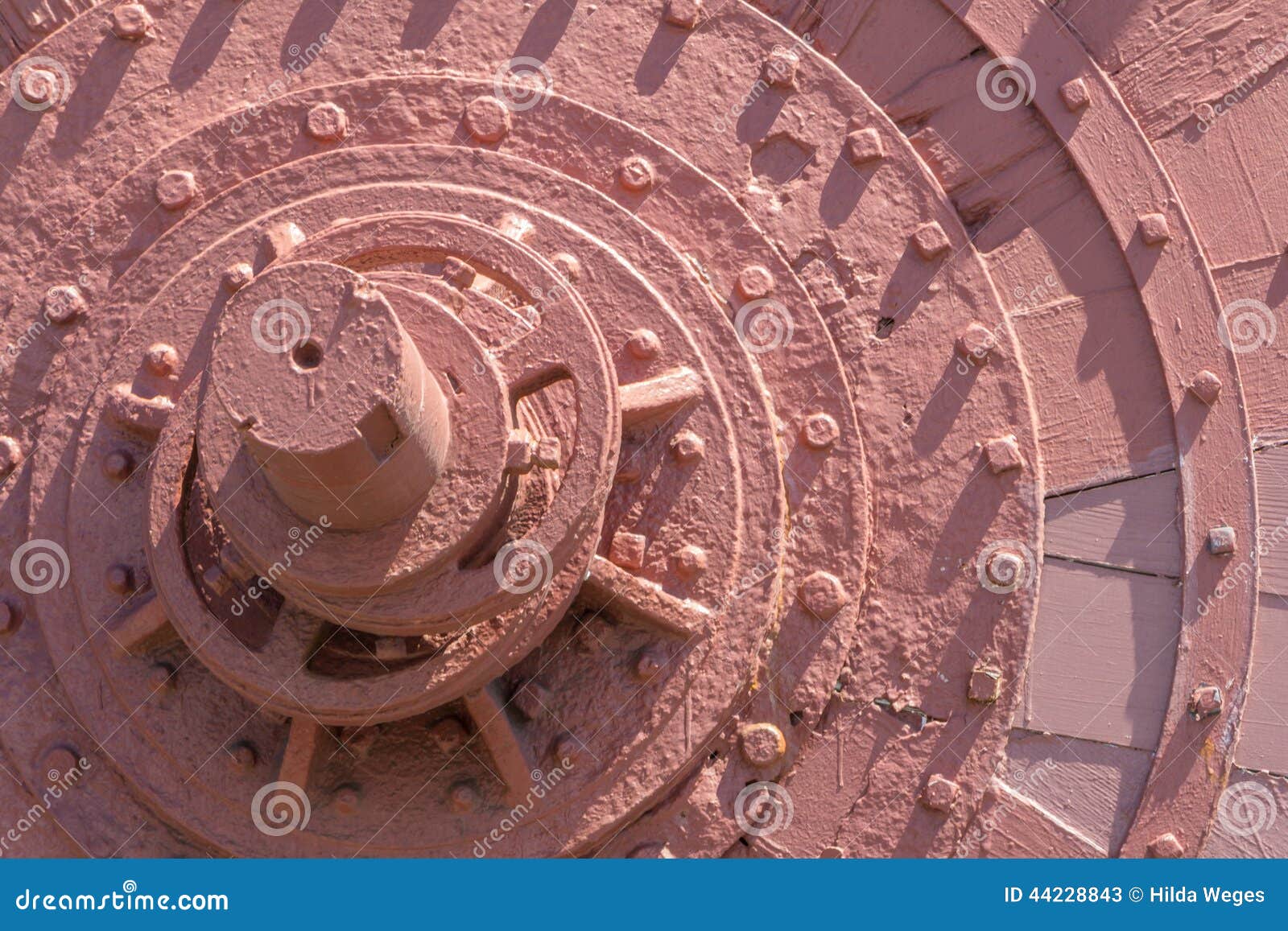 A Large Colored Waterwheel of a Ship Stock Image - Image of ship, rural ...