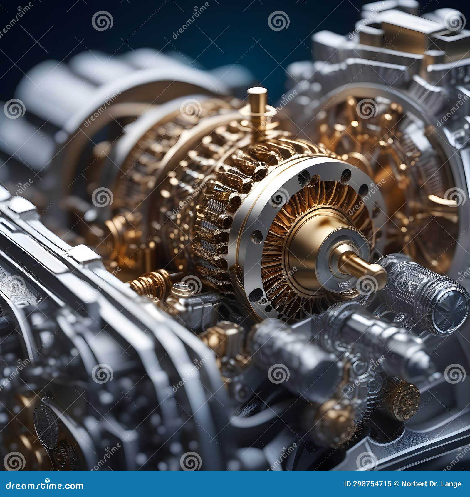 Large Combustion Engine, AI-generatet Stock Illustration - Illustration ...