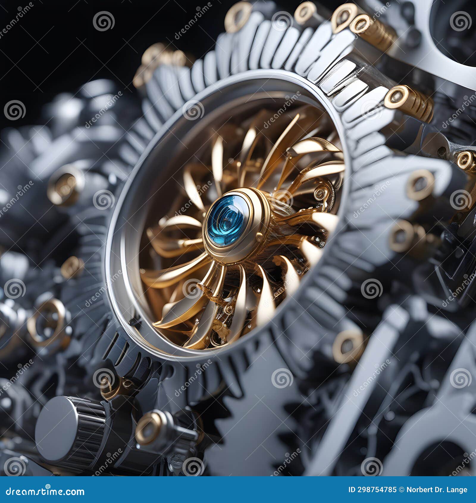 Large Combustion Engine, AI-generatet Stock Illustration - Illustration ...