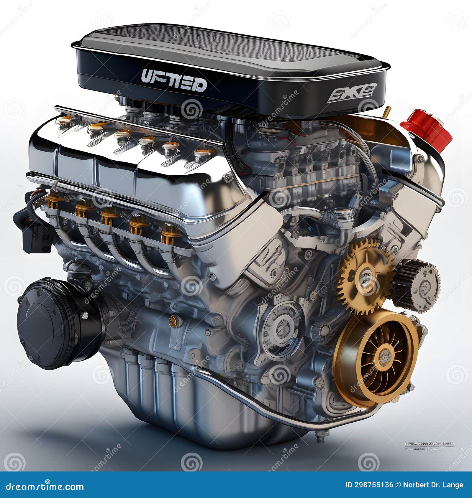 Large Combustion Engine, AI-generatet Stock Illustration - Illustration ...