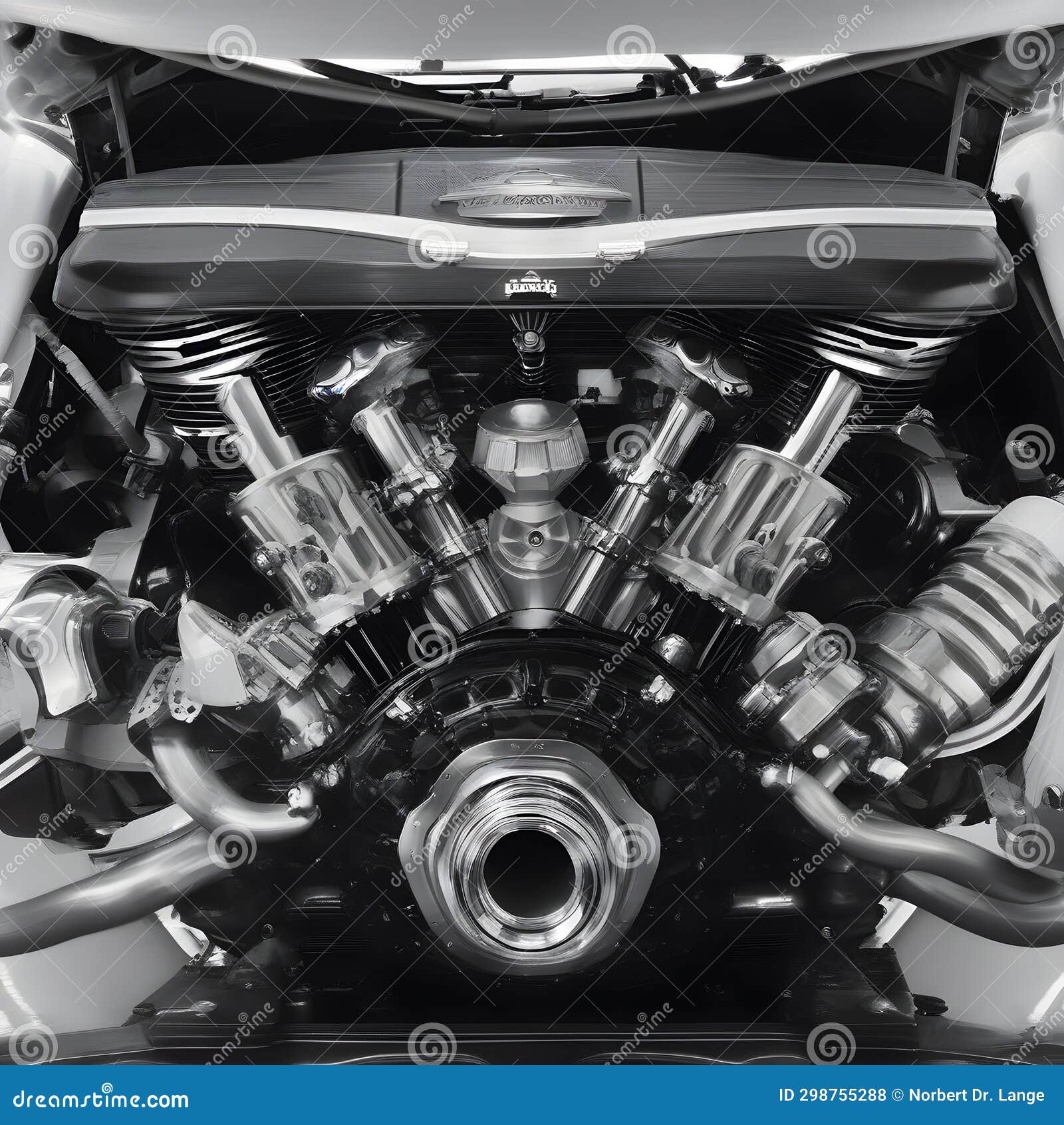 Large Combustion Engine, AI-generatet Stock Illustration - Illustration ...