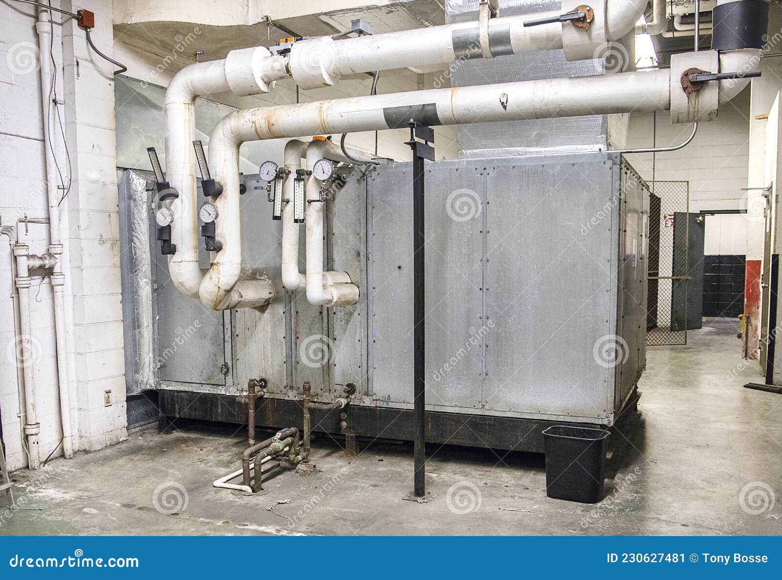 Commercial Air Conditioning Handler Stock Image - Image of energy ...
