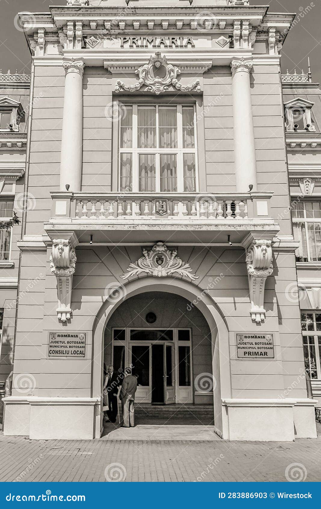 Large Commercial Building with Multiple Windows and an Open Entrance ...