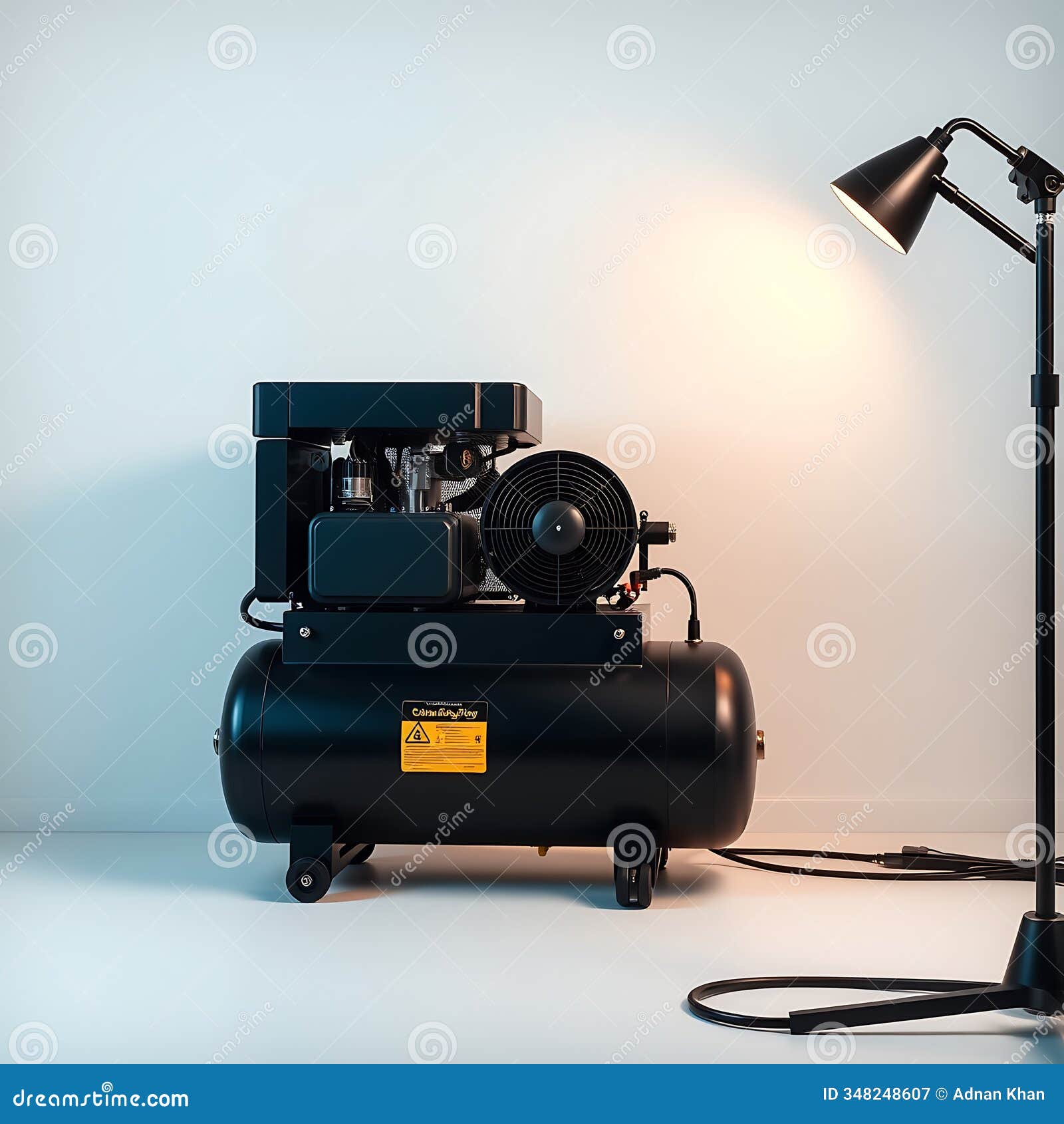 A Large Commercial Refrigeration Compressor Inside a Cold Storage ...