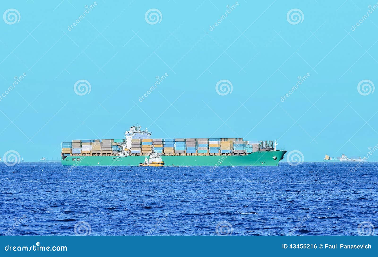 Commercial ship stock photo. Image of container, export - 43456216