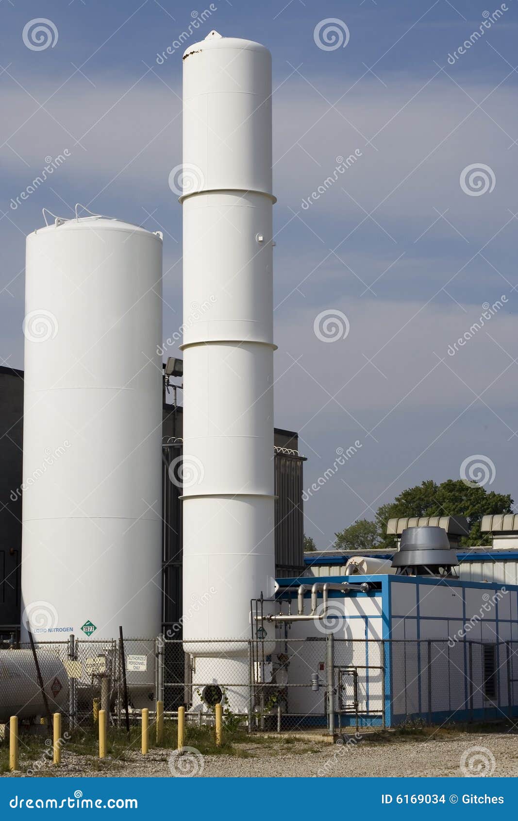 Large Compressed Gas Cylinder Stock Photo - Image of industrial ...