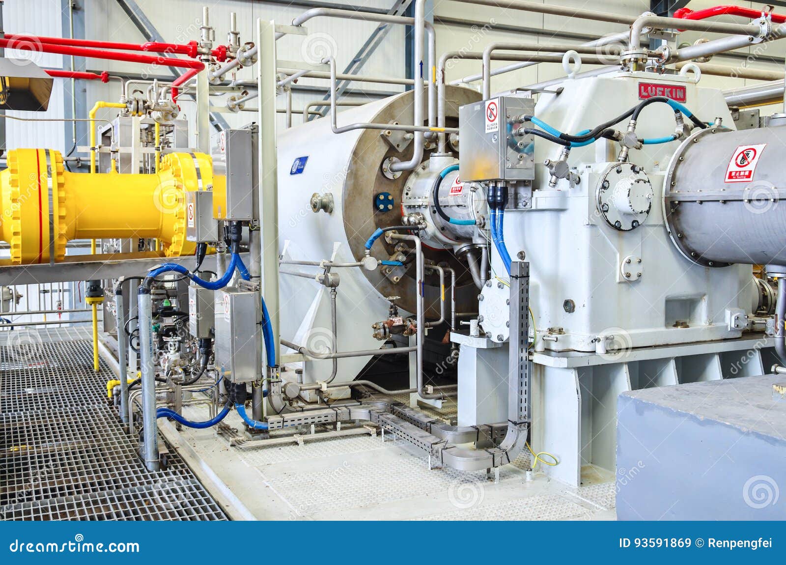 Large compressor units editorial stock image. Image of concrete - 93591869