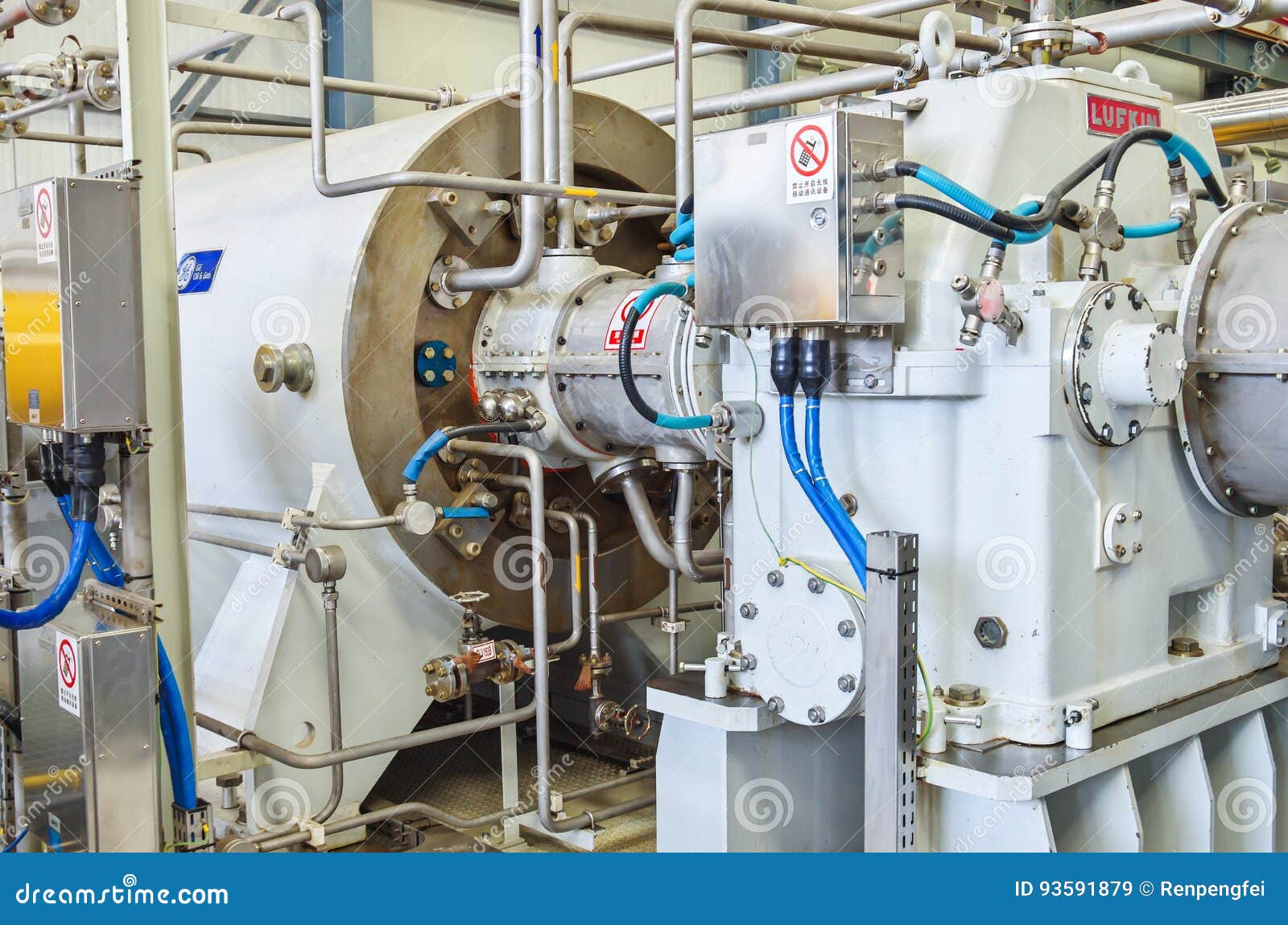 Large compressor units editorial stock image. Image of process - 93591879