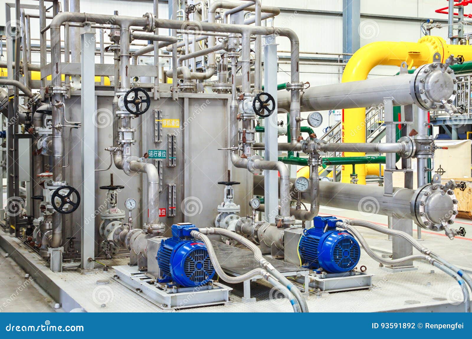 Large compressor units editorial photography. Image of petrochemical ...