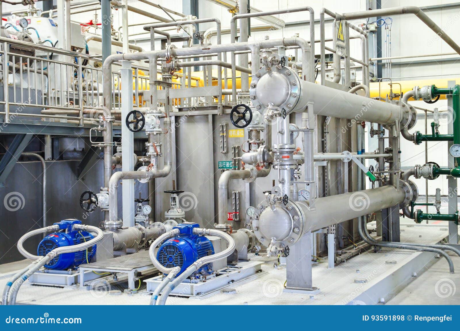 Large compressor units editorial stock photo. Image of production ...
