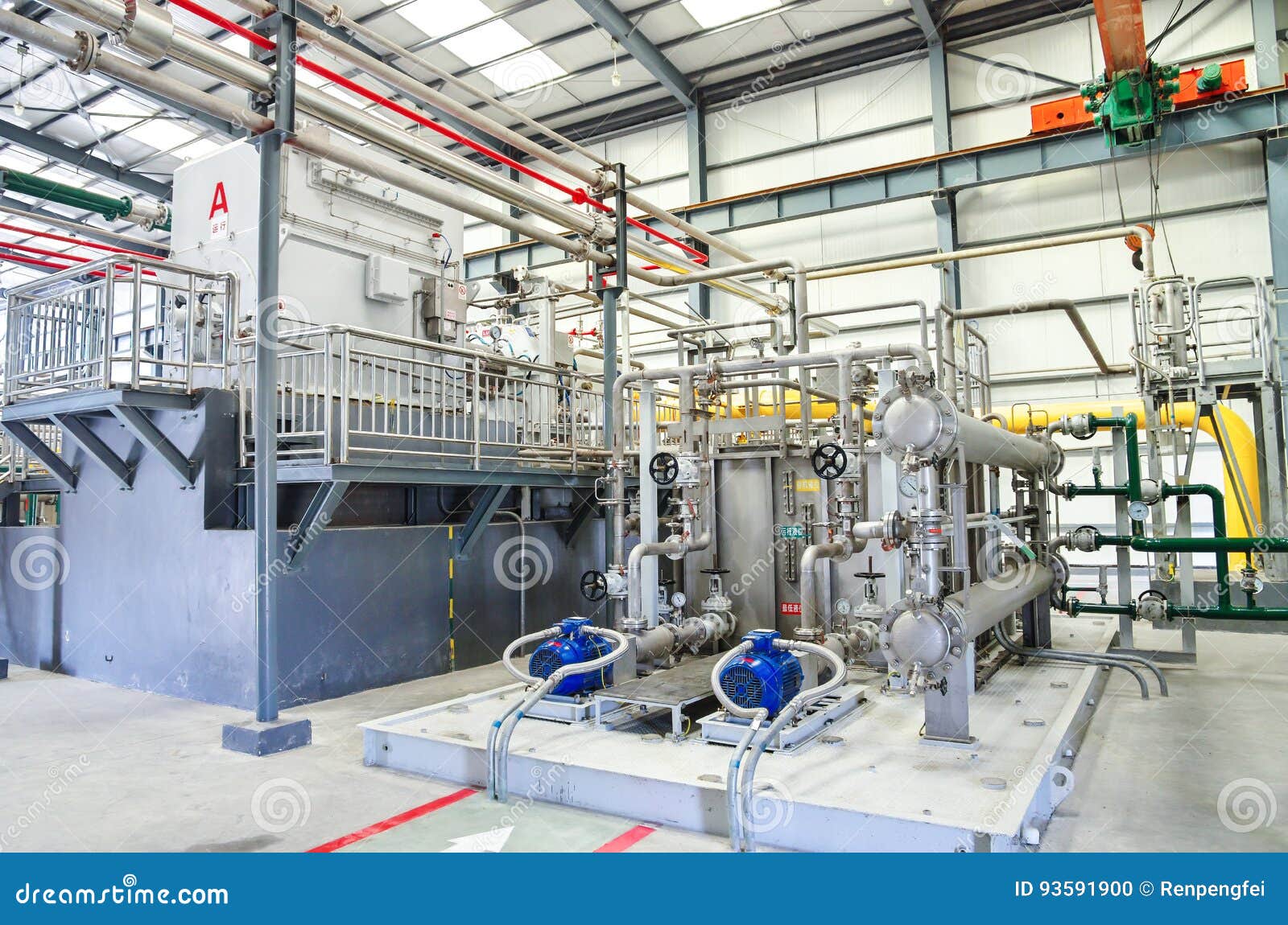 Large compressor units editorial image. Image of production - 93591900