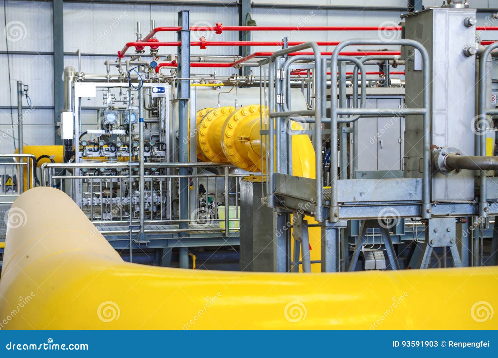 Large compressor units editorial stock photo. Image of night - 93591903