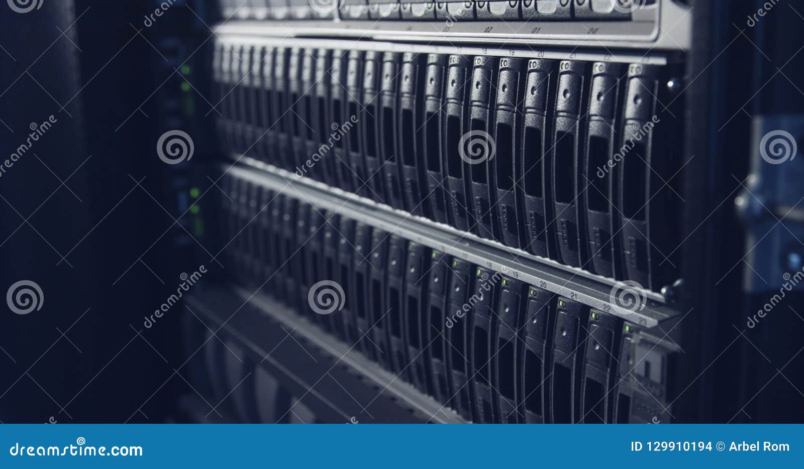 Large Computer Server Room in a Data Center Stock Footage - Video of ...