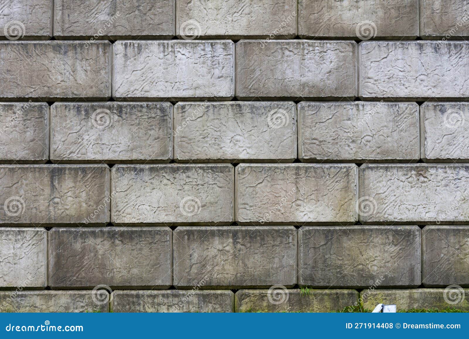 Large Concrete Block Retaining Wall Abstract Stock Photo - Image of ...