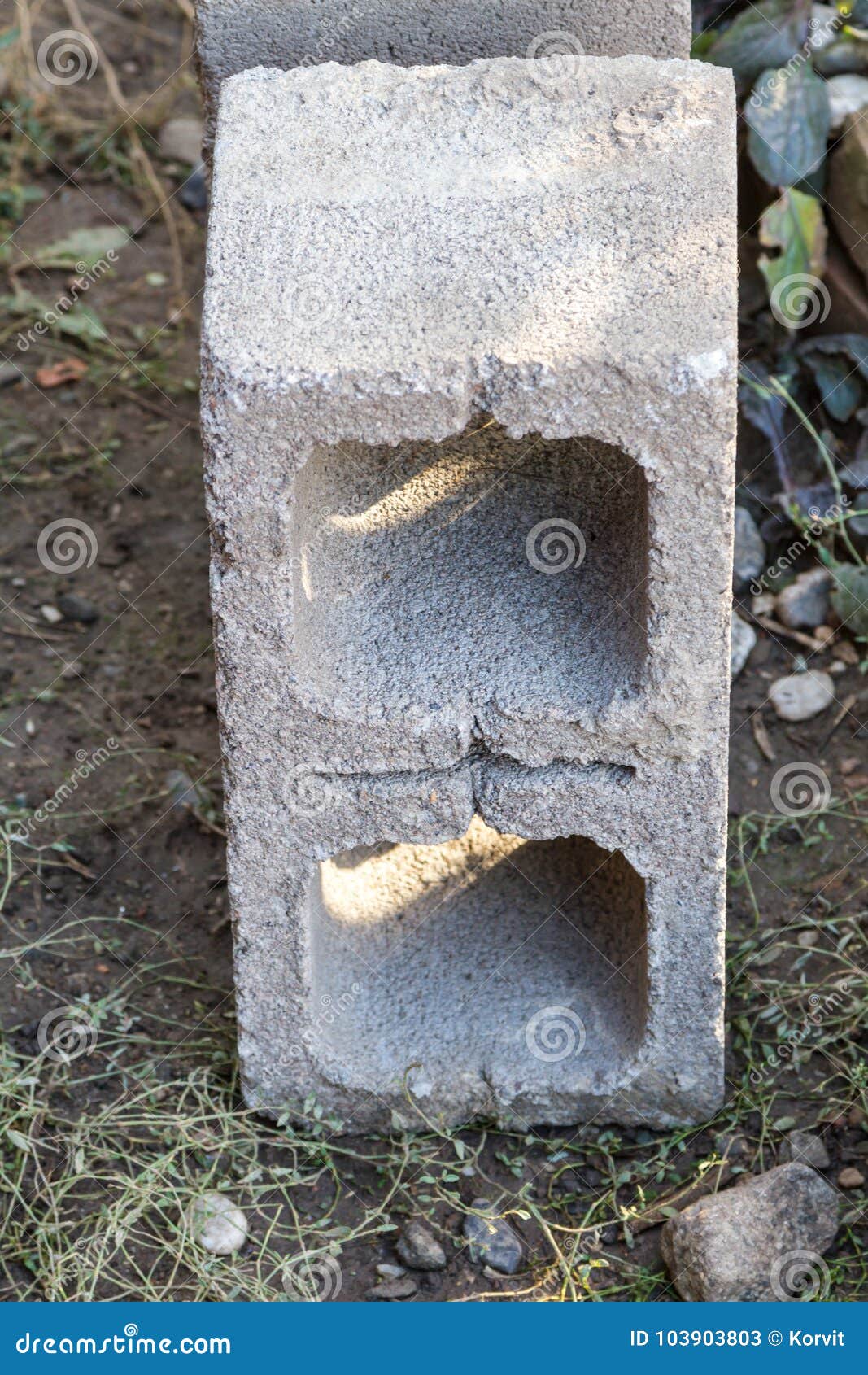 Large concrete bricks stock image. Image of brick, dirty - 103903803
