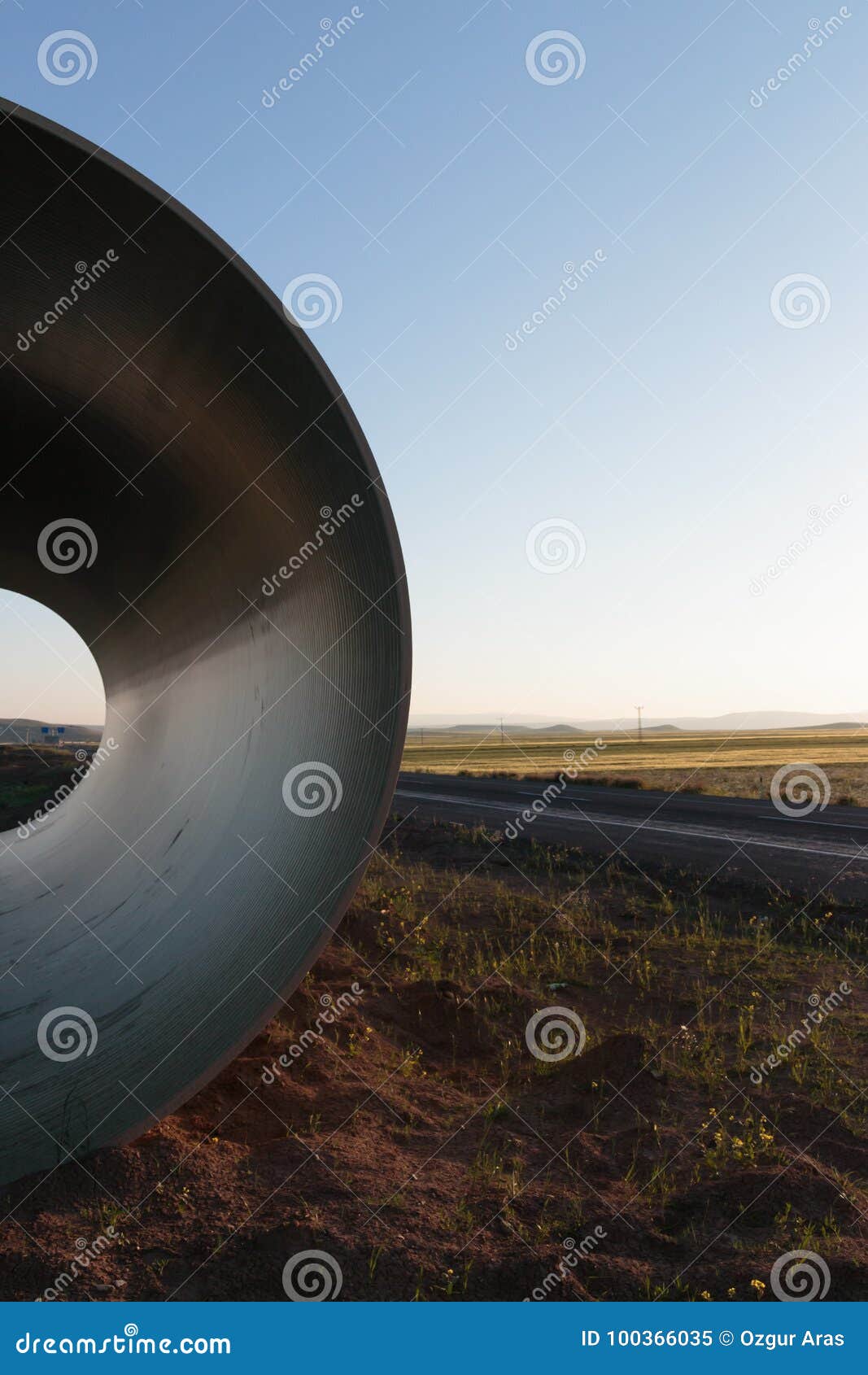Large Concrete Pipes Waiting for Infrastructure Work Stock Image ...