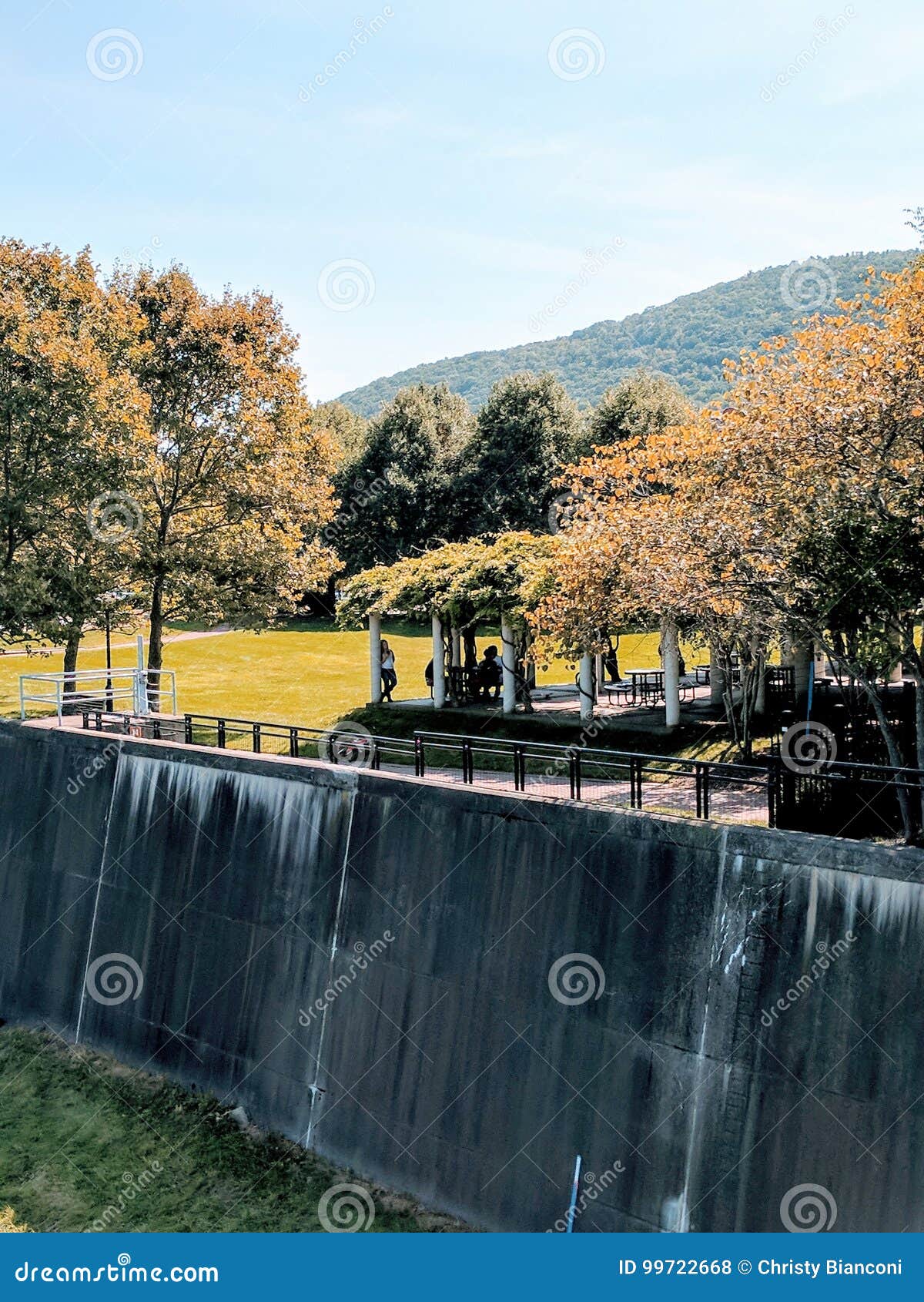 Bridge wall stock photo. Image of bridge, fall, early - 99722668