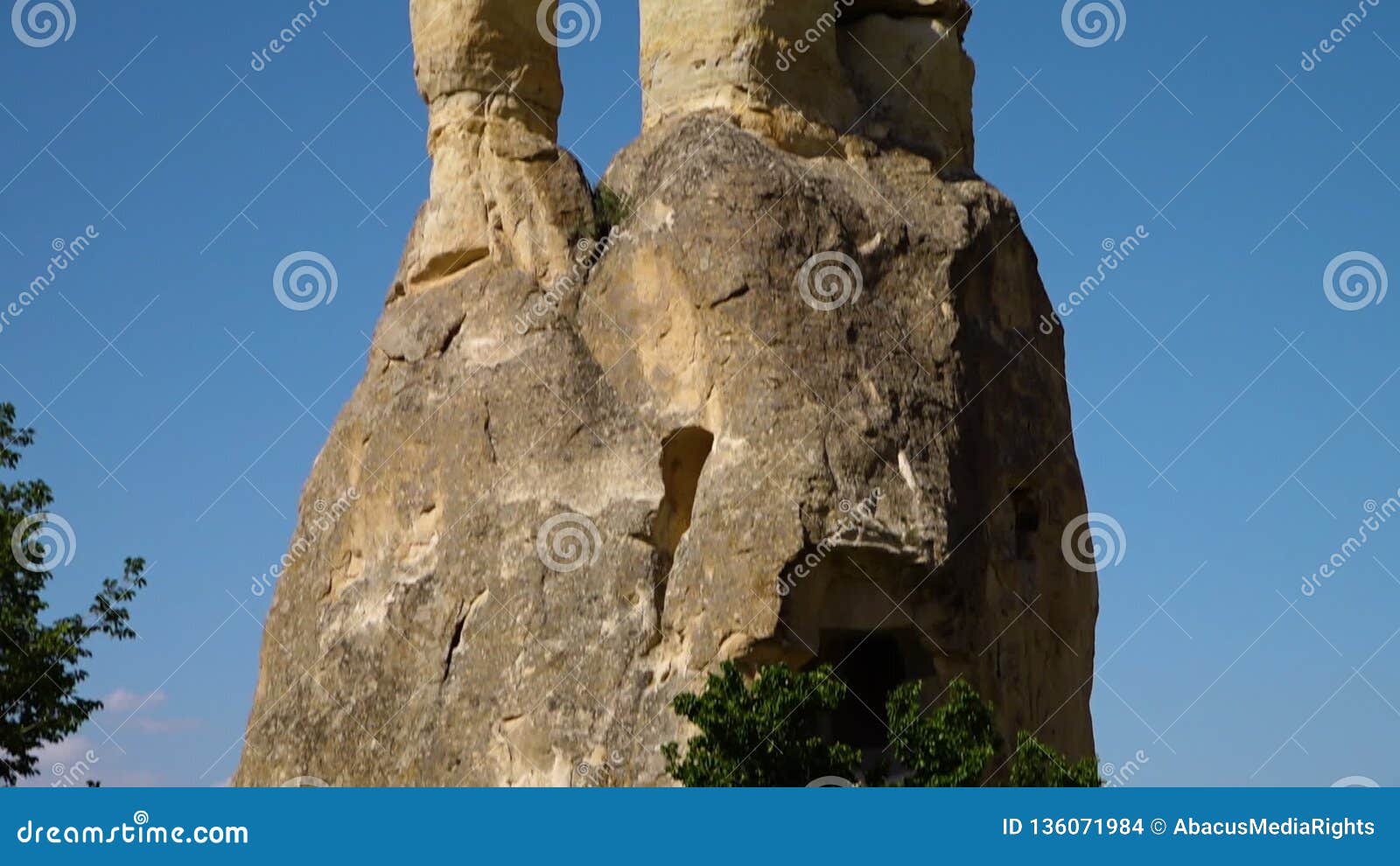 A Large Cone-shaped Rock Structure with Erect Top Structures Stock ...