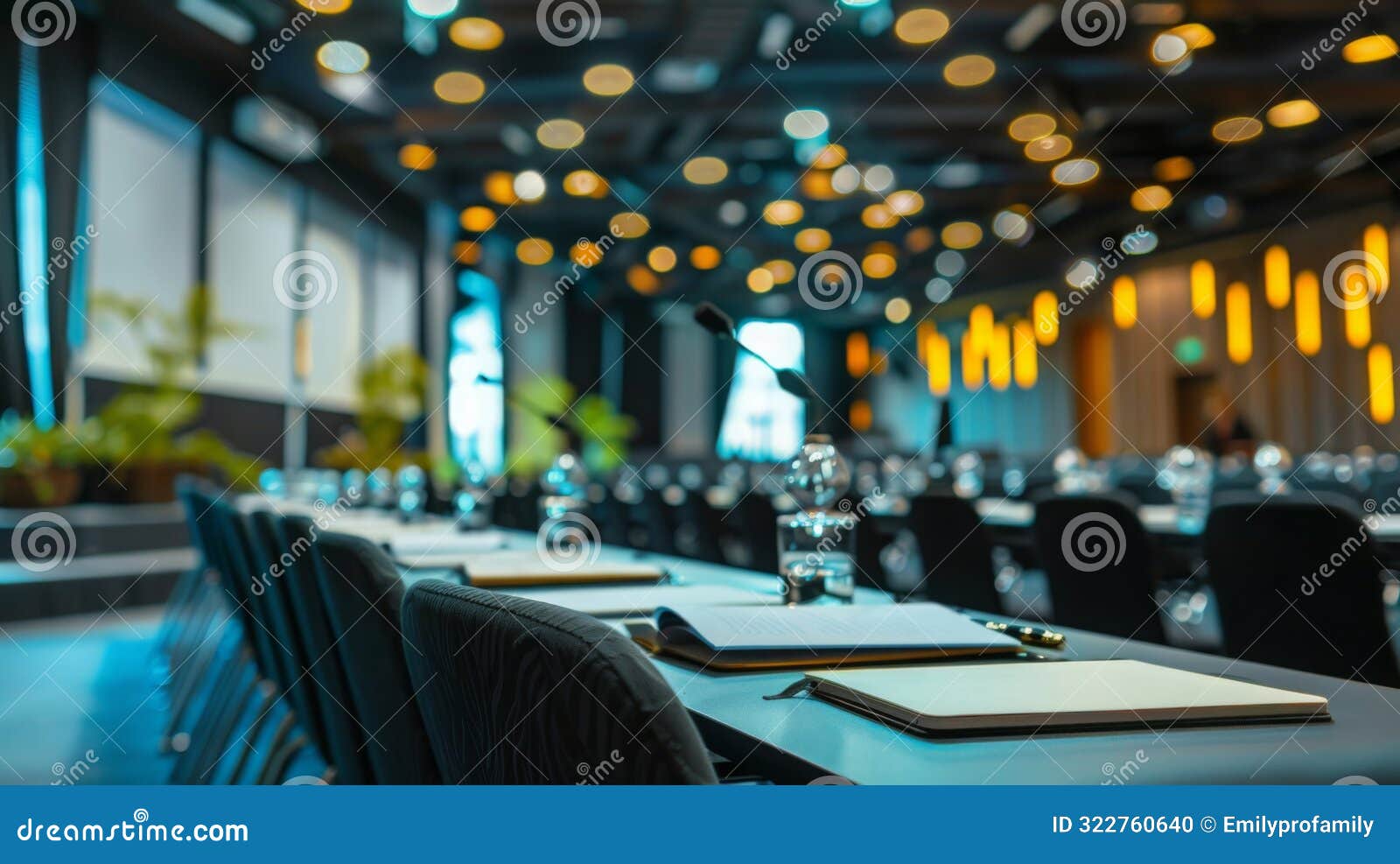 Notepads On Conference Table Stock Photography | CartoonDealer.com ...
