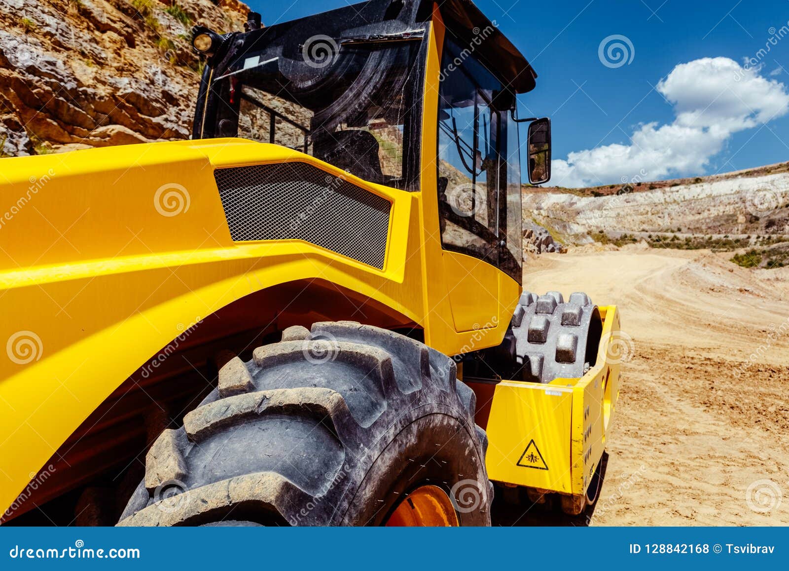 Large Construction Bulldozer. Stock Photo - Image of vehicle, bulldozer ...