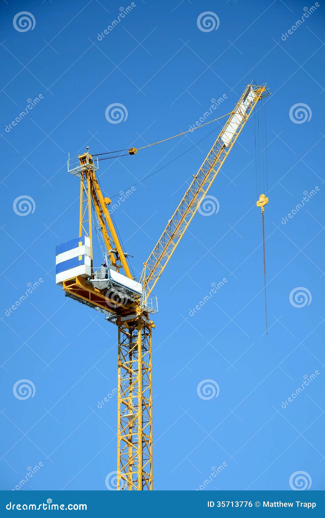 Large construction crane stock photo. Image of lift, iron - 35713776