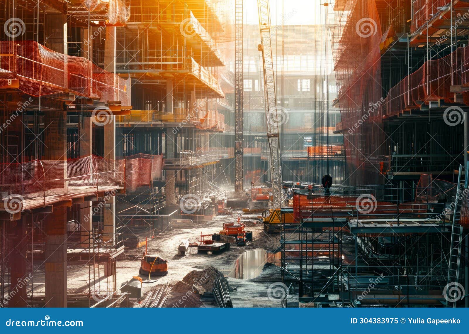 A Large Construction Project that is Under Construction Stock Image ...
