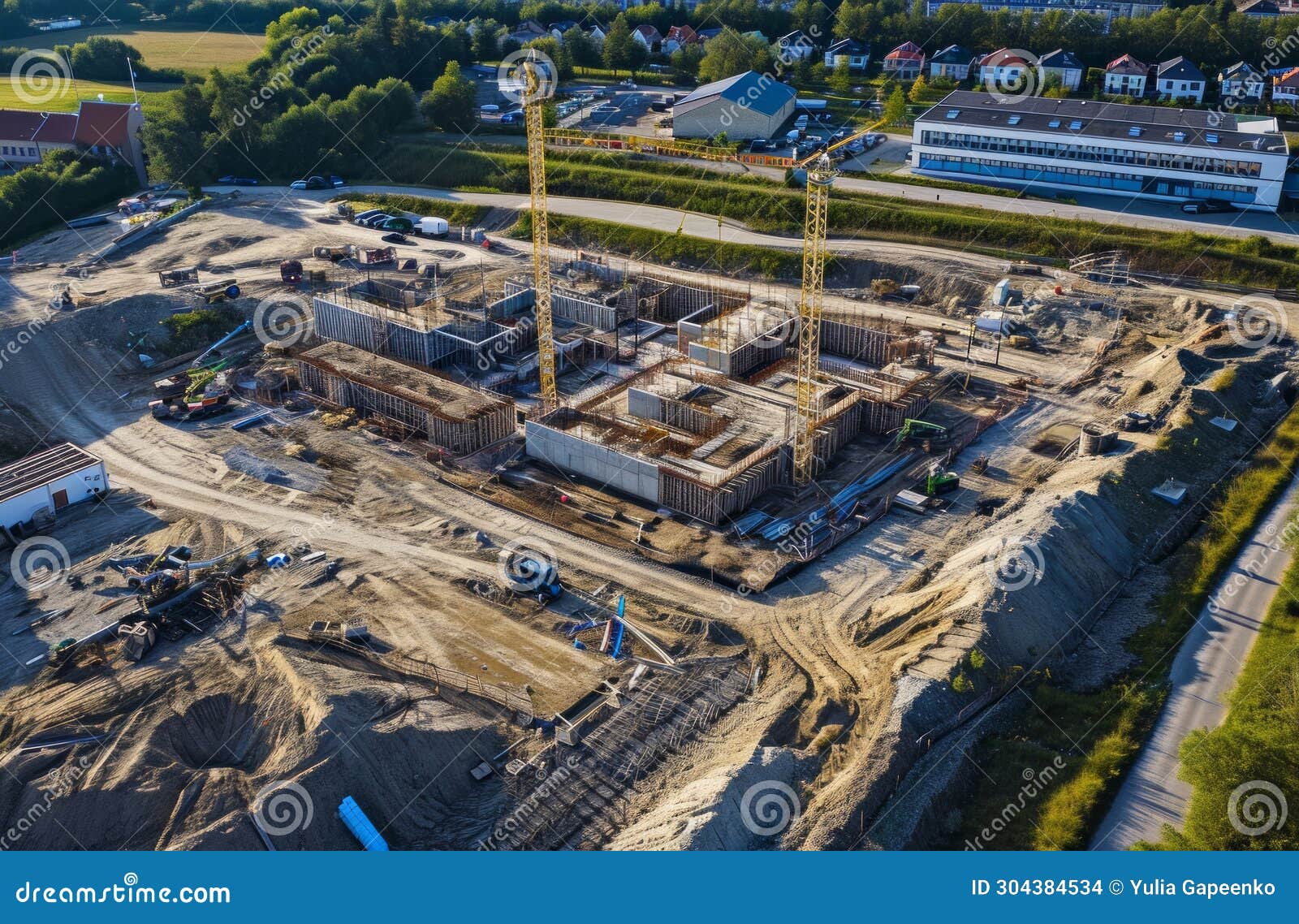 A Large Construction Project that is Under Construction Stock Photo ...