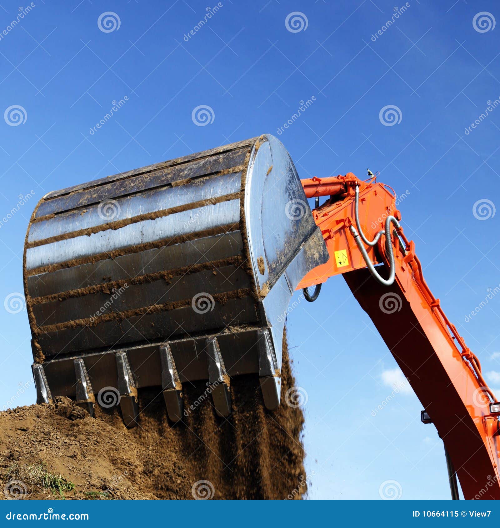 Large construction shovel stock image. Image of soil - 10664115