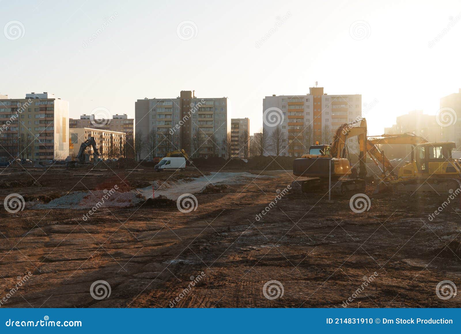 Large Construction Site. The Process Of Capital Construction Of A High ...