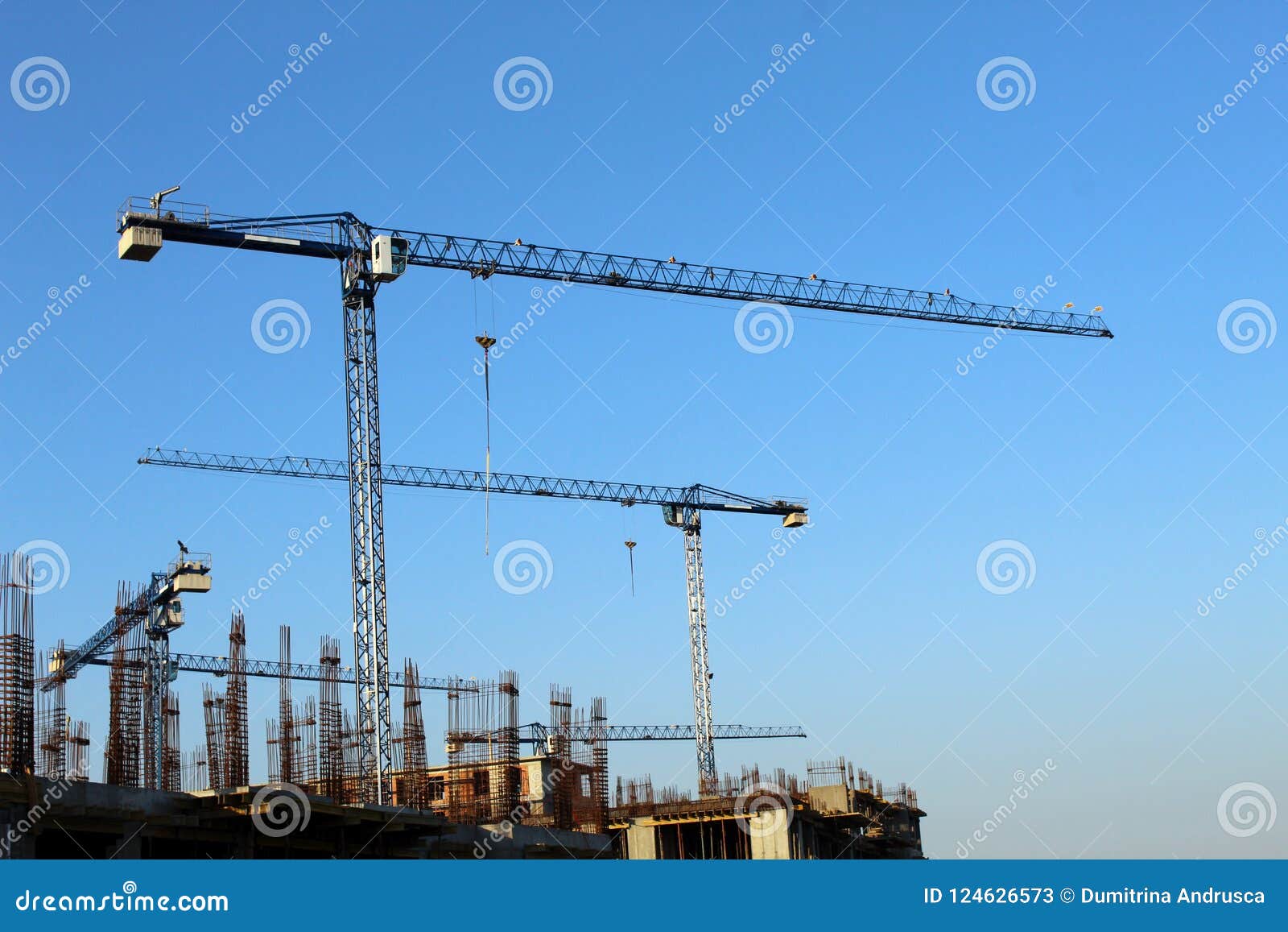 Large construction site stock image. Image of development - 124626573