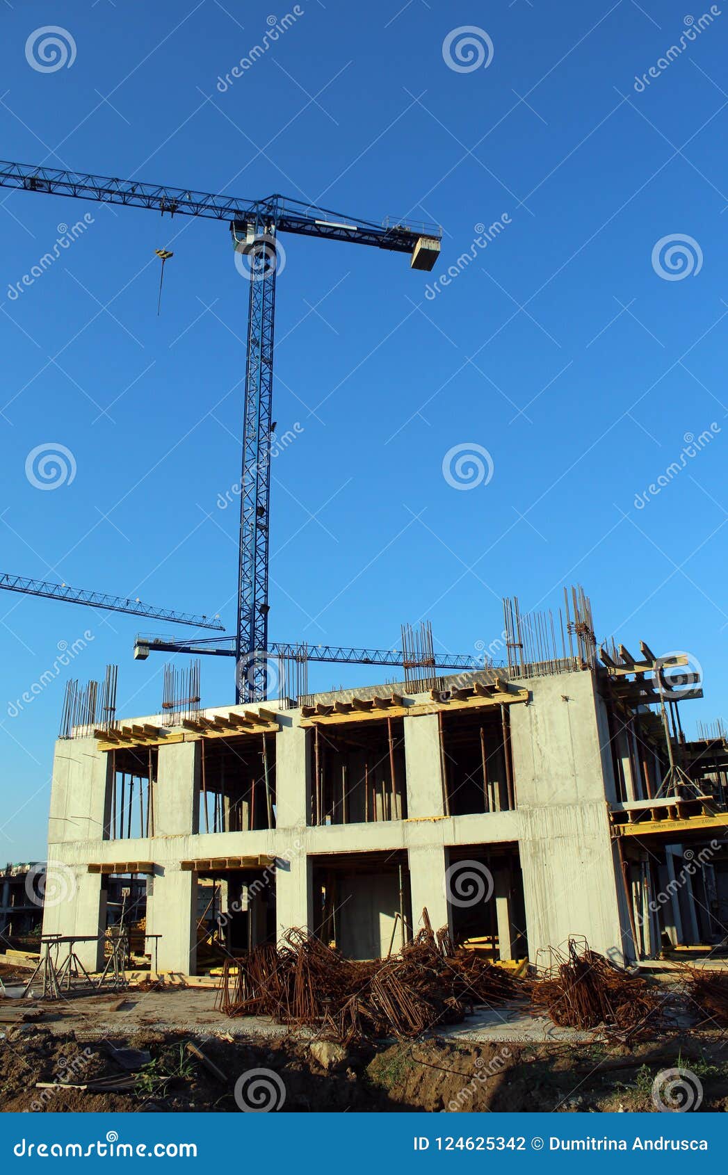 Large construction site stock photo. Image of large - 124625342
