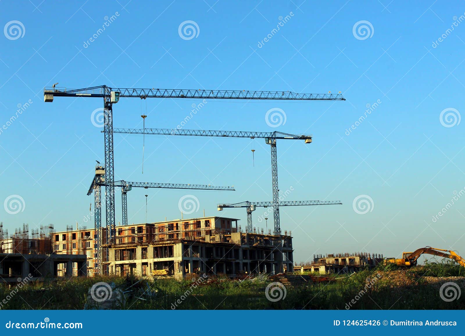 Large construction site stock photo. Image of engineering - 124625426