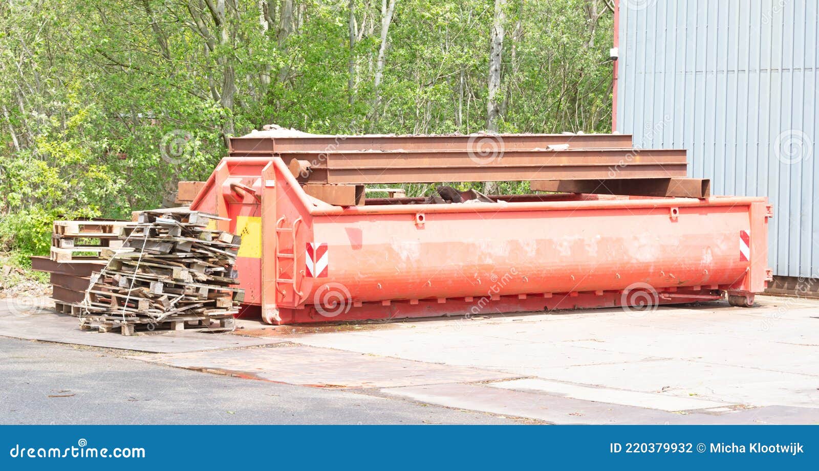 Large Container Full of Bulky Waste Stock Photo - Image of huge, full ...