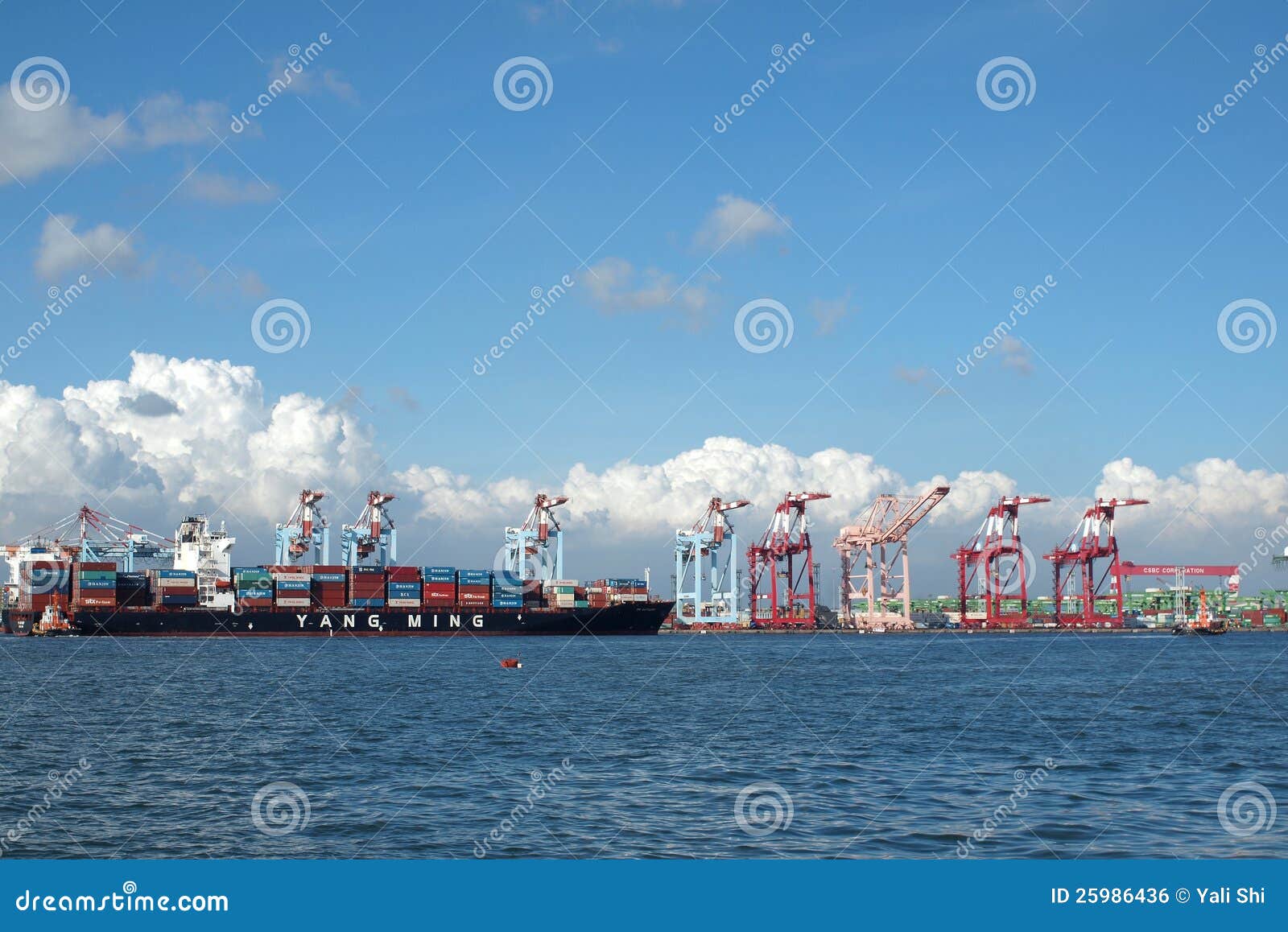 Large Container Loading Facility Editorial Photo - Image of freight ...