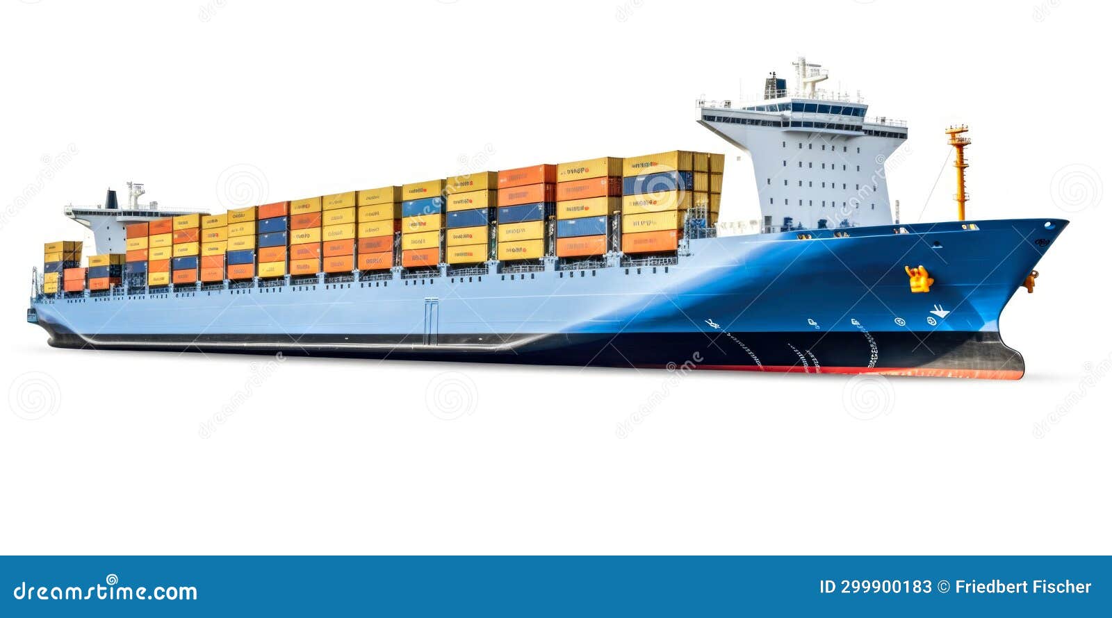 A Large Container Ship with a Lot of Containers on it Stock Image ...