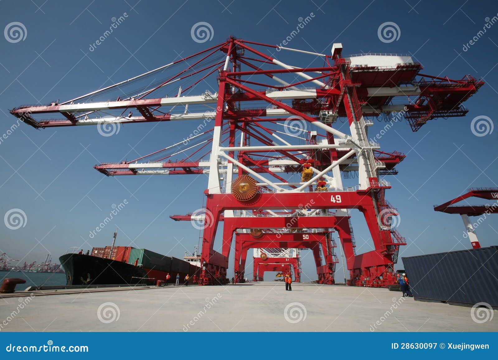 Large Container Terminal stock image. Image of multicolor - 28630097