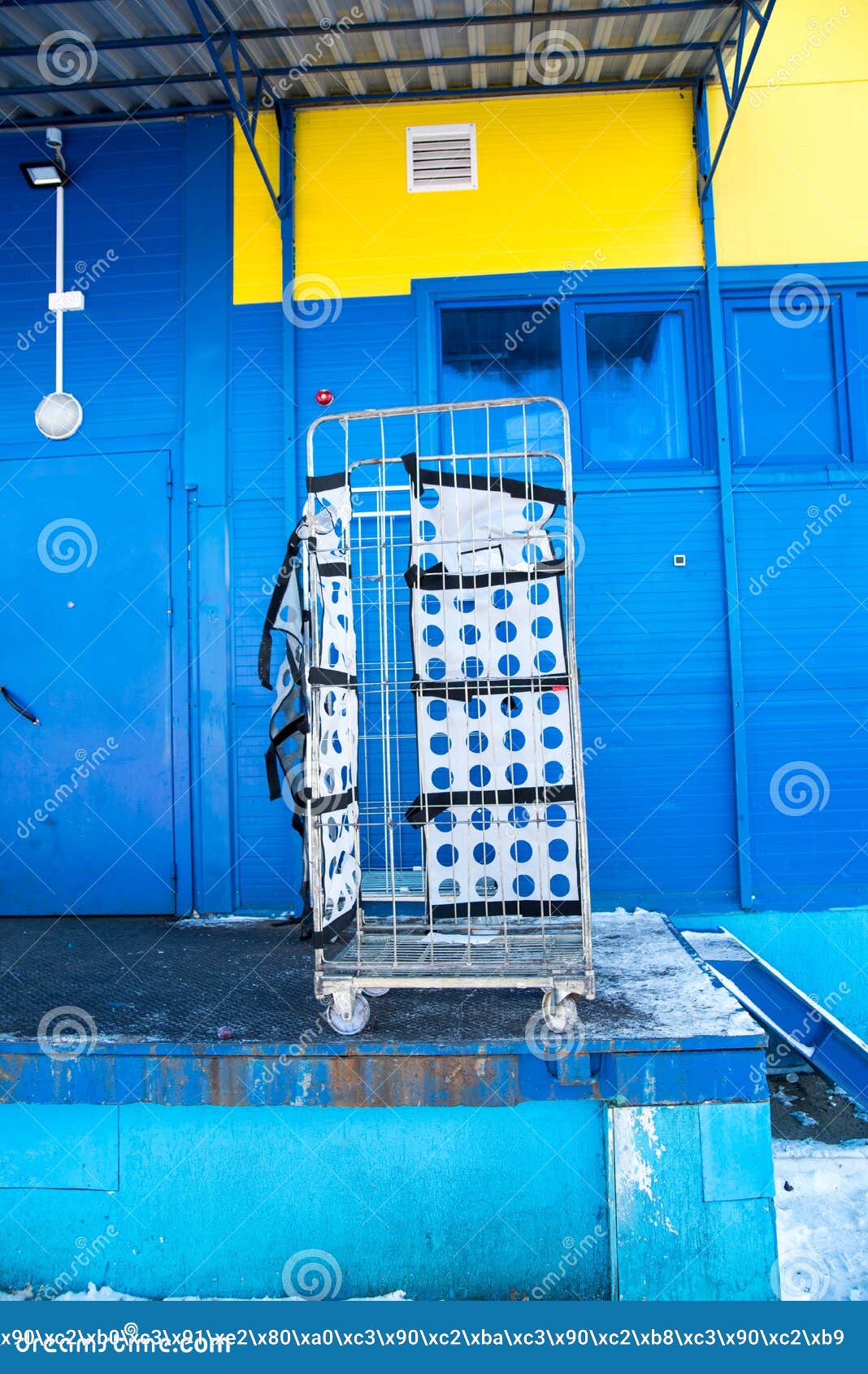 Large Container for Transportation of Food Products Stock Photo - Image ...