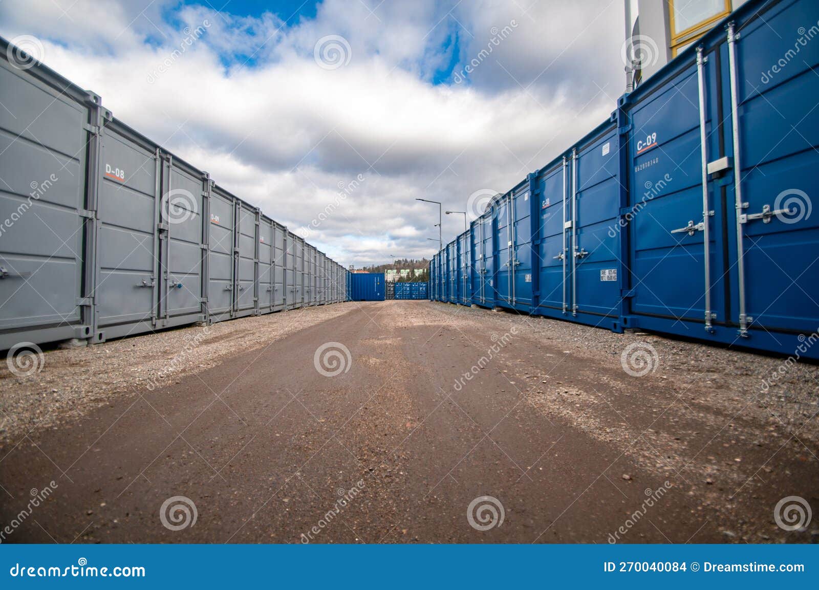 Large Containers in the Storage Area. Stock Photo - Image of harbor ...
