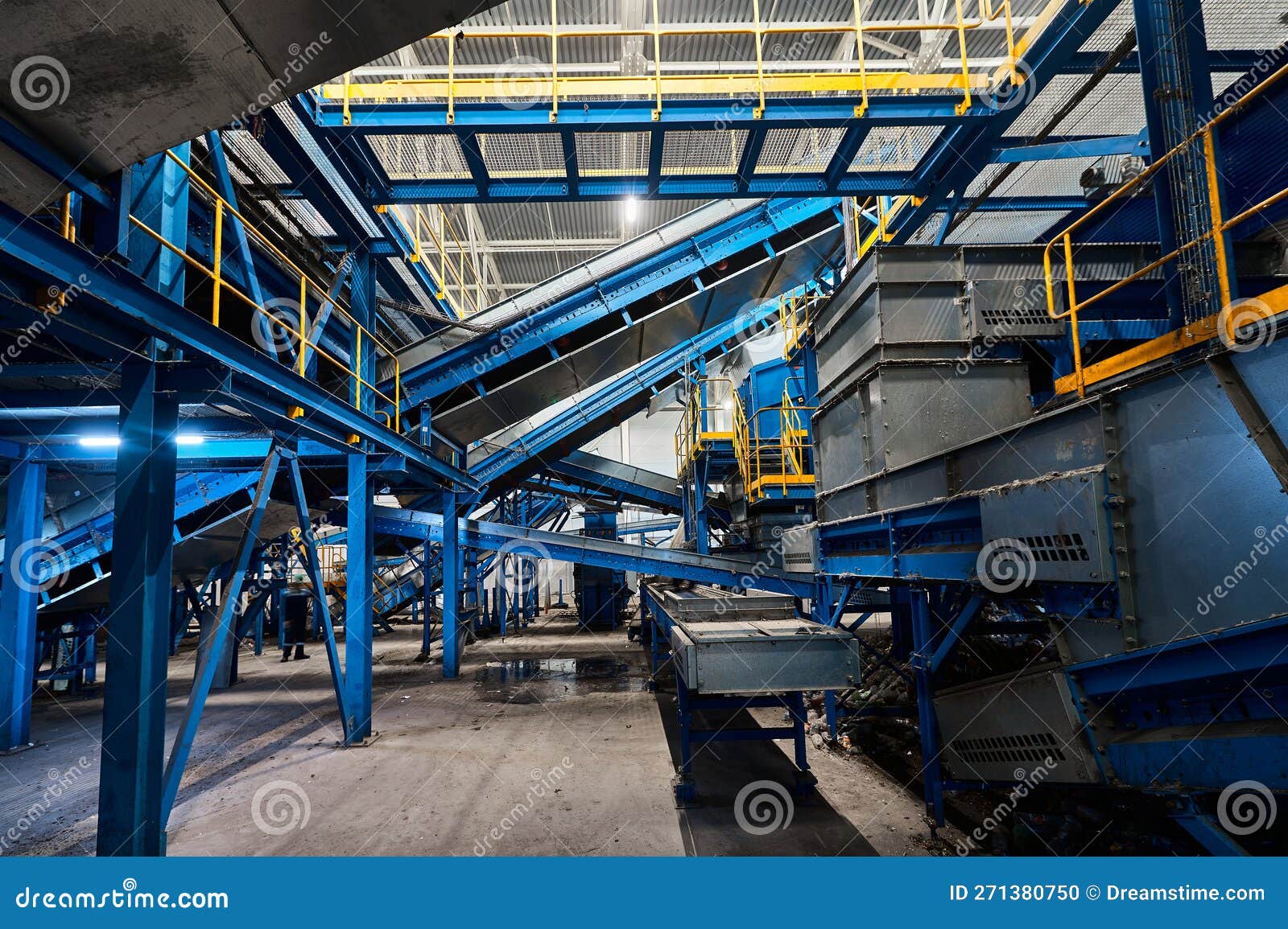 Large Conveyor Lines Plant for Sorting and Processing Household Waste ...