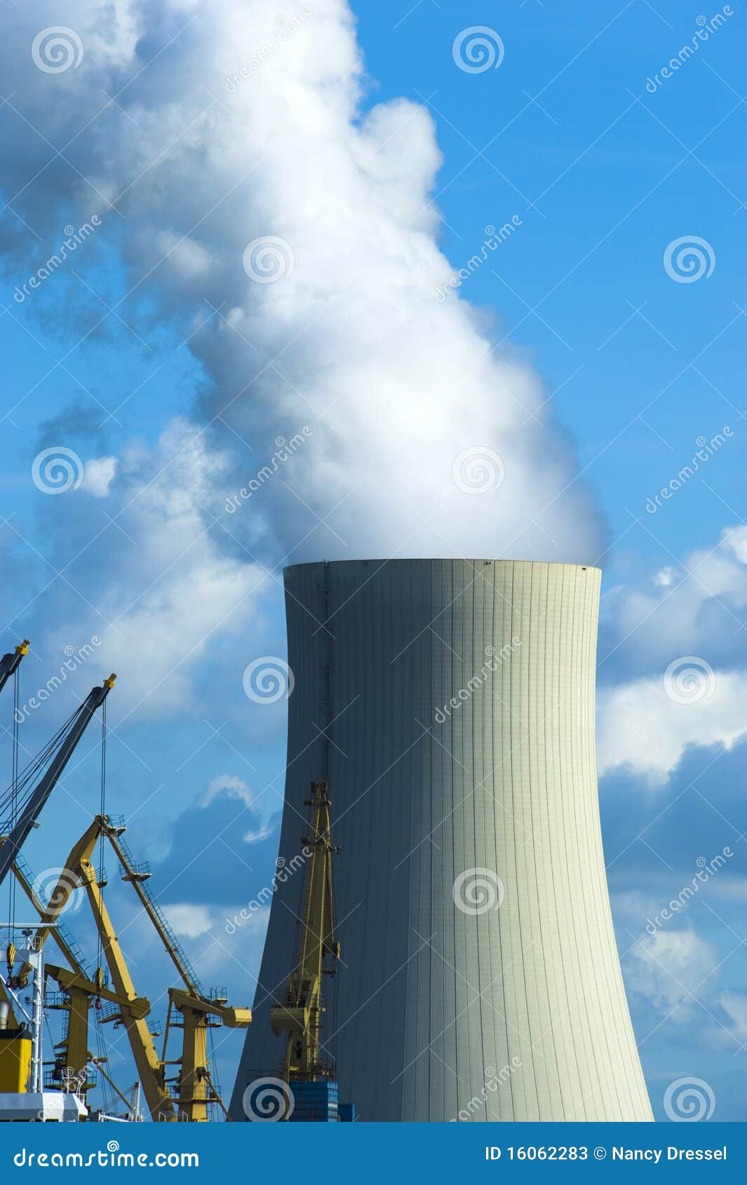 Large cooling tower stock image. Image of electricity - 16062283