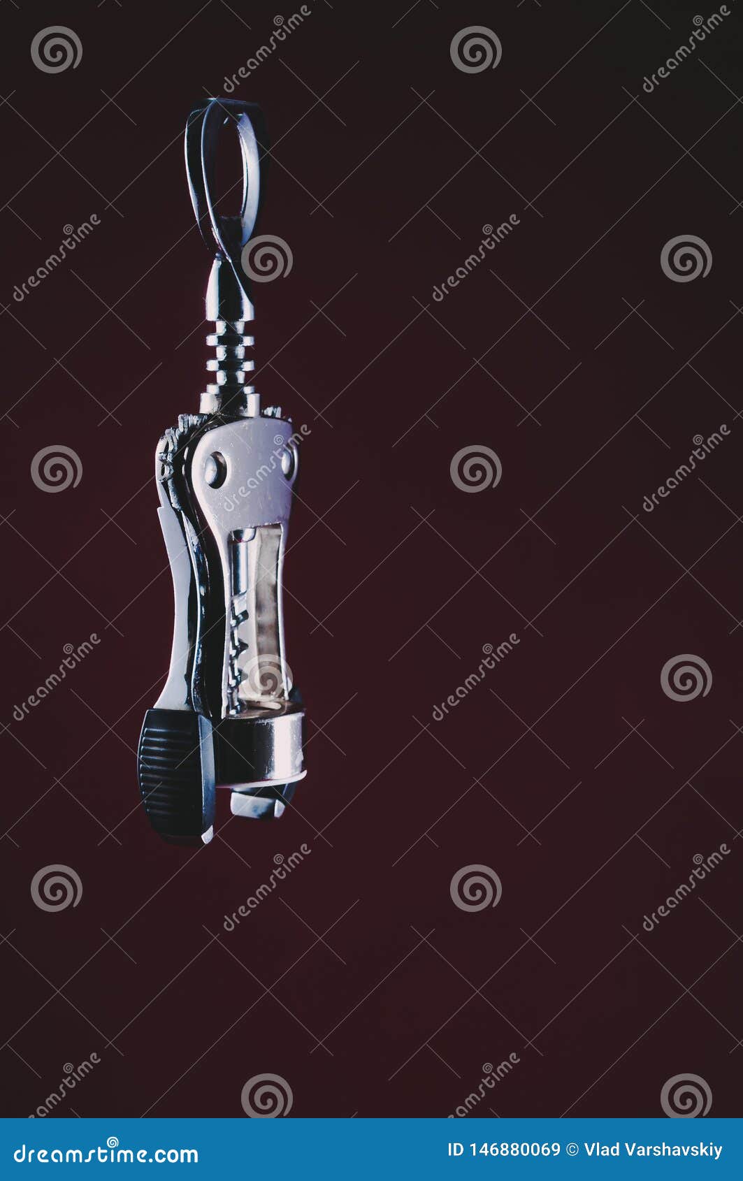 Large Corkscrew on a Monochromatic Background Stock Image - Image of ...