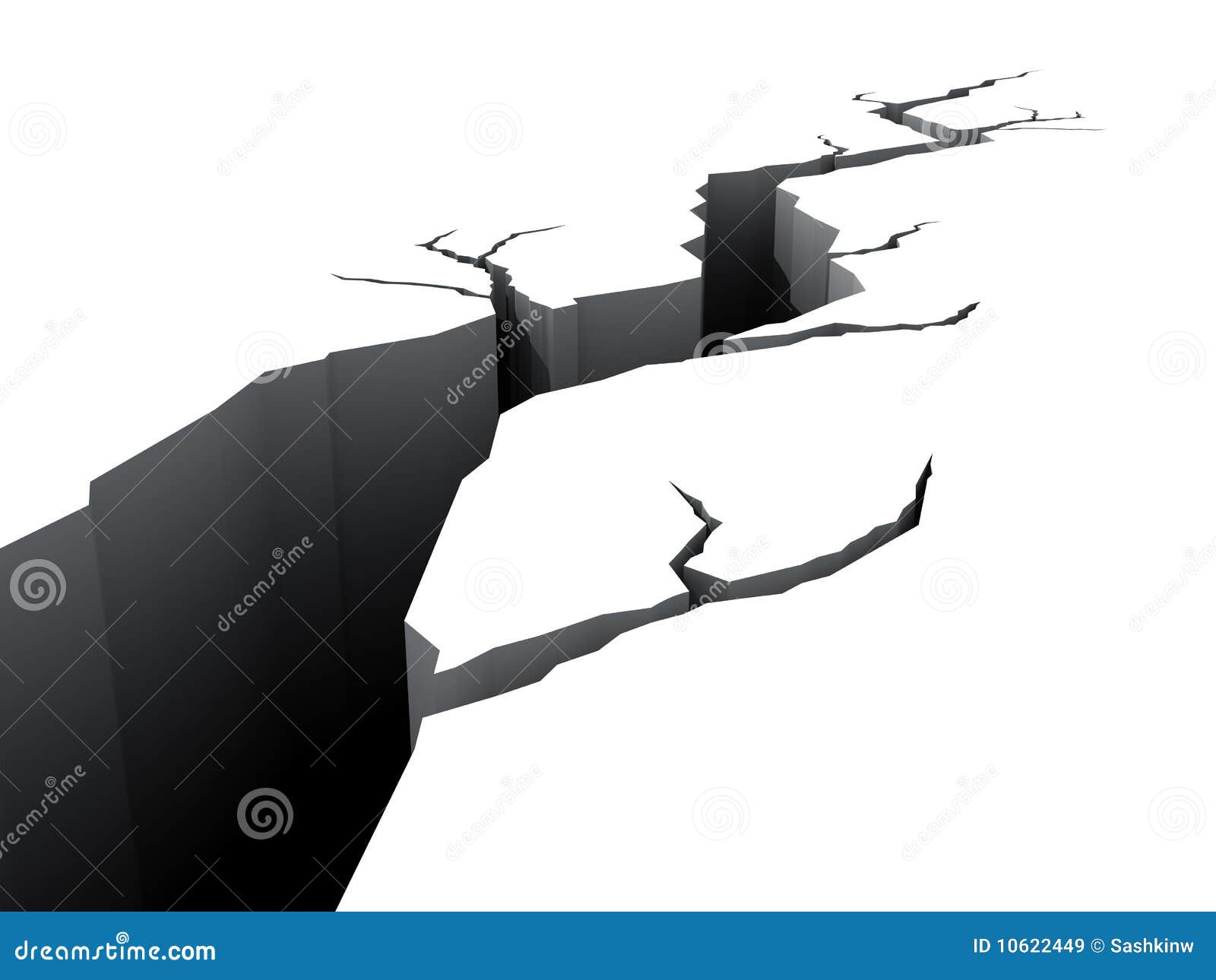 Crack Fault Line In Ground. Cartoon Vector | CartoonDealer.com #83616765